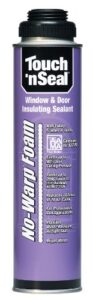 touch 'n seal no warp window and door insulating gun foam sealant, 20 oz can, white