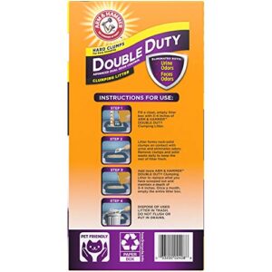 Arm & Hammer Double Duty Clumping Cat Litter, 40lb Box