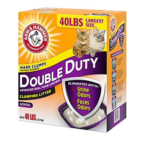 Arm & Hammer Double Duty Clumping Cat Litter, 40lb Box