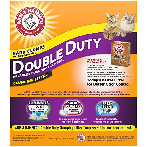 Arm & Hammer Double Duty Clumping Cat Litter, 40lb Box