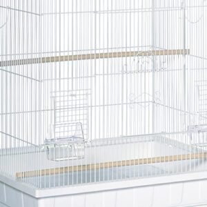 Prevue Pet Products Square Top Parakeet Cage, White