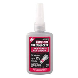 vibra-tite 146 red permanent large diameter high strength anaerobic threadlocker, 50ml bottle