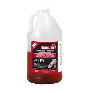 vibra-tite - 14600 146 permanent large diameter high strength anaerobic threadlocker, 1 liter jug, red