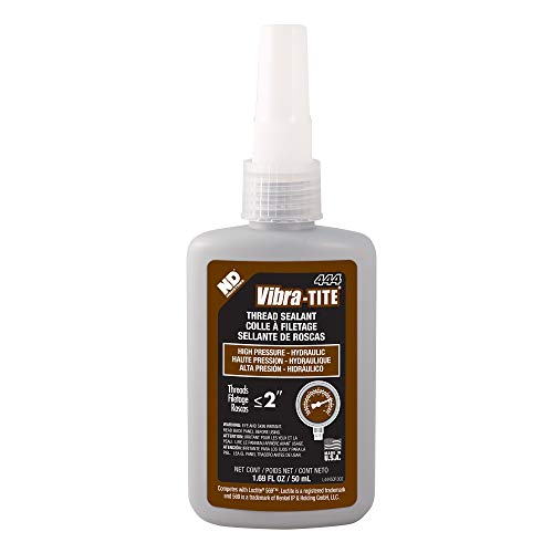 Vibra-TITE - 44450 444 Brown High Pressure Hydraulic Anaerobic Thread Sealant, 50 ml Bottle