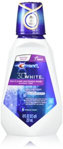 crest 3d white multi-care whitening rinse fresh mint 237 ml