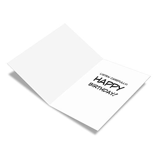 NobleWorks Funny Birthday Paper Card with 5 x 7 Inch Envelope (1 Card) Bday Want Underwear Collins Birthday Cartoon 4760Z