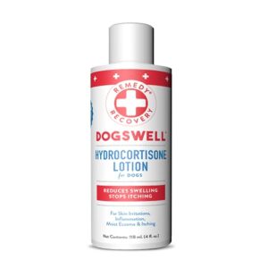 dogswell remedy + recovery 0.5% hydrocortisone lotion for dogs, 4 oz. (packaging may vary)