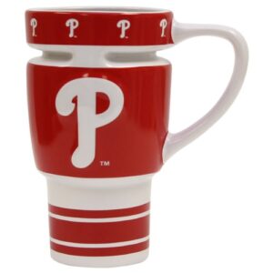 mlb philadelphia phillies boelter 16 ounce sculpted travel mug