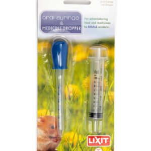 Lixit Nursing and Hand Feeding Syringe and Bottle Kits for Cats, Rabbits, Puppies and Other Pets. (Syringe + Dropper)