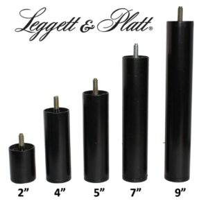 5" Steel Adjustable Bed Riser Legs, Set of 4