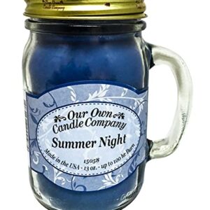 Our Own Candle Company Summer Night Scented 13 Ounce Mason Jar Candle Company