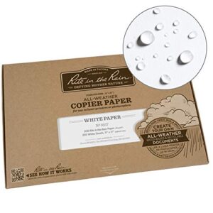 rite in the rain weatherproof copier paper, 11" x 17", 20# white, 200 sheet pack (no. 8517)