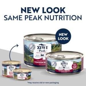 ZIWI Peak Canned Wet Cat Food – All Natural, High Protein, Grain Free, Limited Ingredient, with Superfoods (Venison, Case of 12, 6.5oz Cans)