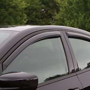 Auto Ventshade [AVS] In-Channel Ventvisor | 2010 - 2018 Ford Taurus - Smoke, 4 pc. | 194194