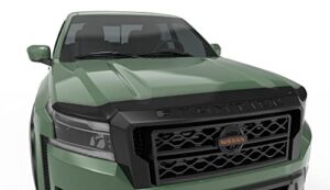 auto ventshade [avs] aeroskin hood protector | 2005 - 2020 nissan frontier, low profile/flush - smoke | 322032