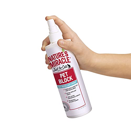 Nature's Miracle Pet Block Repellent Spray Just for Cats, 8-Ounce