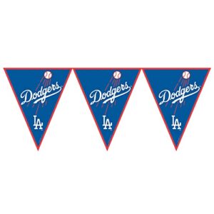 los angeles dodgers major league baseball pennant banner - 12 feet, 1 pc