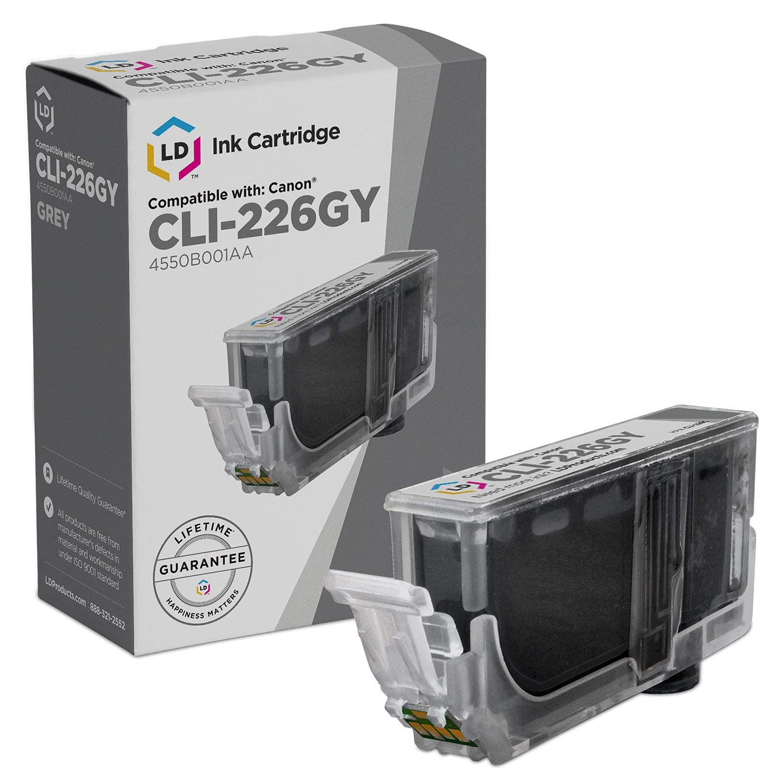 LD Products Compatible Ink Cartridge Replacement for Canon CLI-226GY 4550B001AA (Gray)