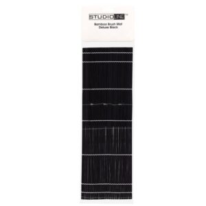 studio line artist bamboo brush mat, black