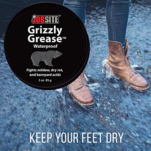 JobSite Grizzly Grease Waterproofing - Leather Protector - 3 oz