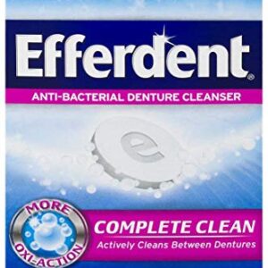 Efferdent Anti-bacterial Denture Cleanser, 2-Pack