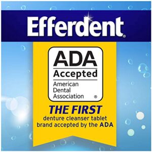 Efferdent Anti-bacterial Denture Cleanser, 2-Pack