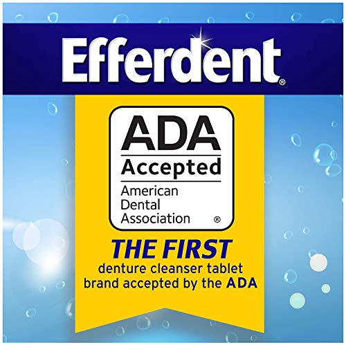 Efferdent Anti-bacterial Denture Cleanser, 2-Pack