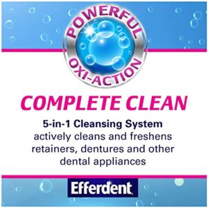 Efferdent Anti-bacterial Denture Cleanser, 2-Pack