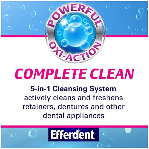 Efferdent Anti-bacterial Denture Cleanser, 2-Pack