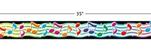 Teacher Created Resources Musical Notes Straight Border Trim, Multi Color (5155)