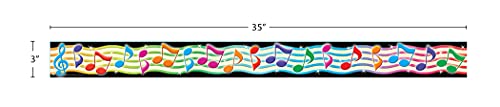 Teacher Created Resources Musical Notes Straight Border Trim, Multi Color (5155)