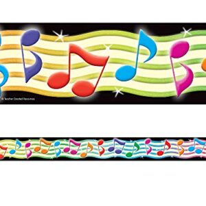 Teacher Created Resources Musical Notes Straight Border Trim, Multi Color (5155)