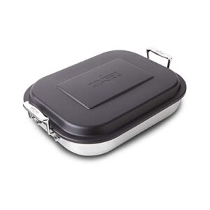 all-clad e9019964 stainless steel lasagna pan cookware, 15-inches, silver