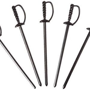 Royal 3.25 Inch Black Plastic Sword Picks, Package of 1000