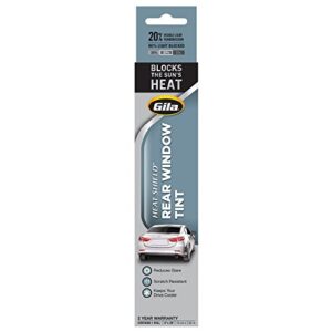 gila® heat shield 20% vlt automotive window tint diy heat control glare control privacy (6in x 26in strips)