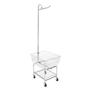 organize it all deluxe laundry valet, basket and clothes hanger, rolling cart