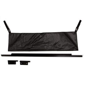 rampage rear tailgate tonneau bar kit | black | 77015 | fits 1987 - 2006 jeep wrangler yj & tj