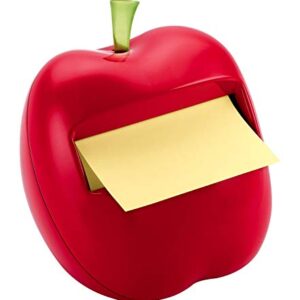 Post-it Pop-up Notes Dispenser, Apple-Shaped Dispenser and Post-it Super Sticky Pop-up Notes, 3x3 in, 1 Pad/Pack (APL-330)