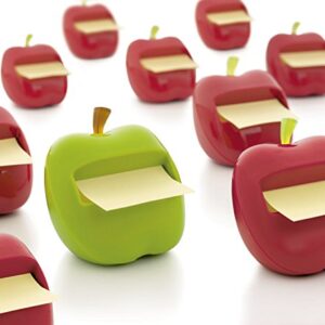 Post-it Pop-up Notes Dispenser, Apple-Shaped Dispenser and Post-it Super Sticky Pop-up Notes, 3x3 in, 1 Pad/Pack (APL-330)