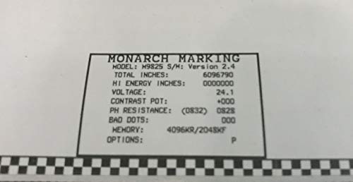 Monarch 9825 Label Printer W/USB, Parallel Ports & Test Prints