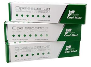 opalescence whitening toothpaste original formula - oral care, mint flavor, gluten free - 4.7 ounce (pack of 3)