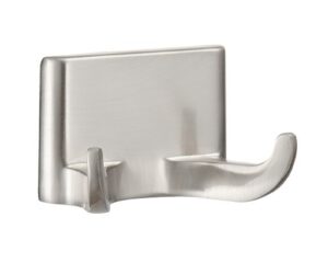 hardware house 689448 sunset collection double robe hook, satin nickel