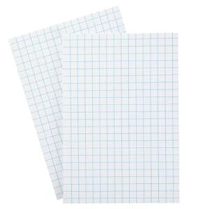 Post-it Super Sticky Notes, 4 in x 6 in, 2 Pads, 2x the Sticking Power, White with Blue Grid Lines, Recyclable (4621-2SSGRID)