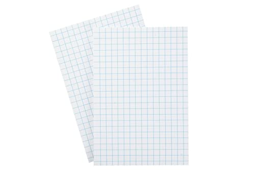 Post-it Super Sticky Notes, 4 in x 6 in, 2 Pads, 2x the Sticking Power, White with Blue Grid Lines, Recyclable (4621-2SSGRID)