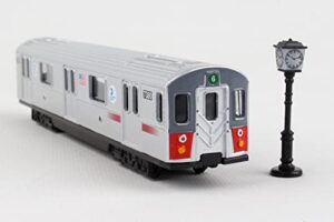 daron mta diecast subway car silver medium