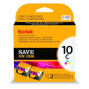 kodak 1829993 10c ink cartridge two-pack ink -color