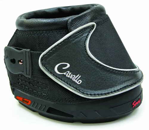 Cavallo Sport Slim Sole Hoof Boots Size 3 Black