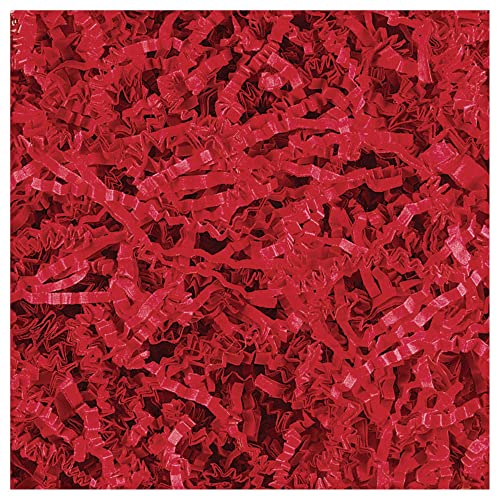 Amscan Paper Shred, 2 Ounce (Pack of 1), Red