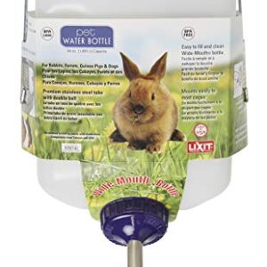 Lixit 64oz / Half Gallon Weather Resistant Water Bottle for Rabbits and Other Small Animals. (Pack of 1)