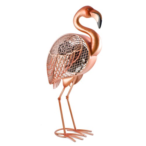 Deco Breeze Pink Flamingo Figurine Fan, 4 Inch